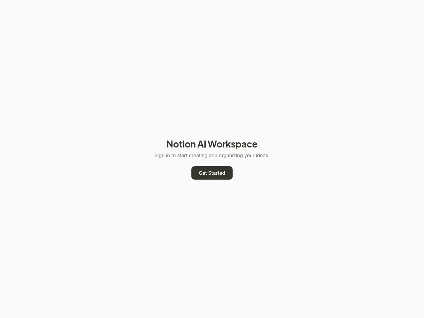 Notion AI Workspace