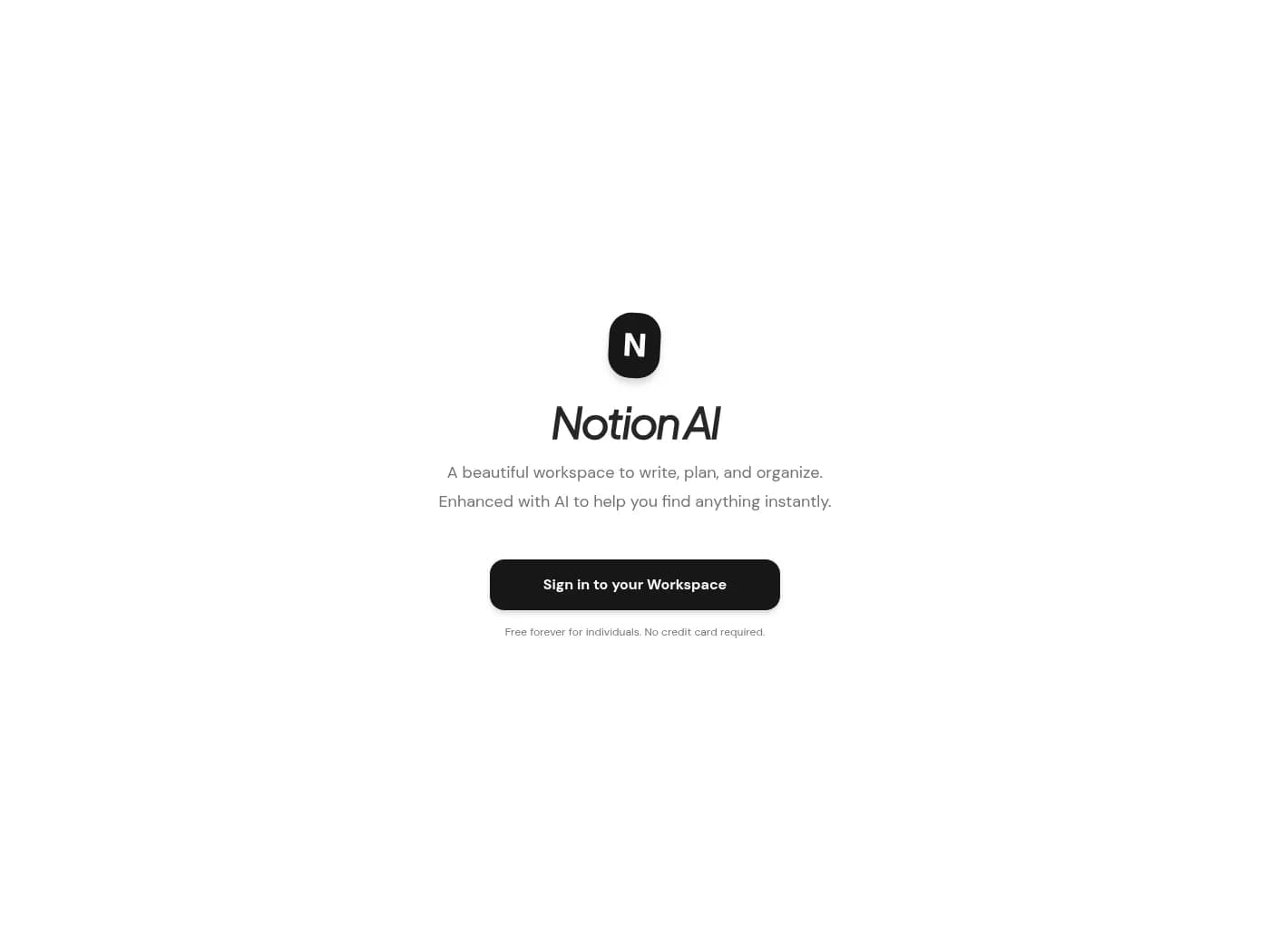 NotionAI Workspace