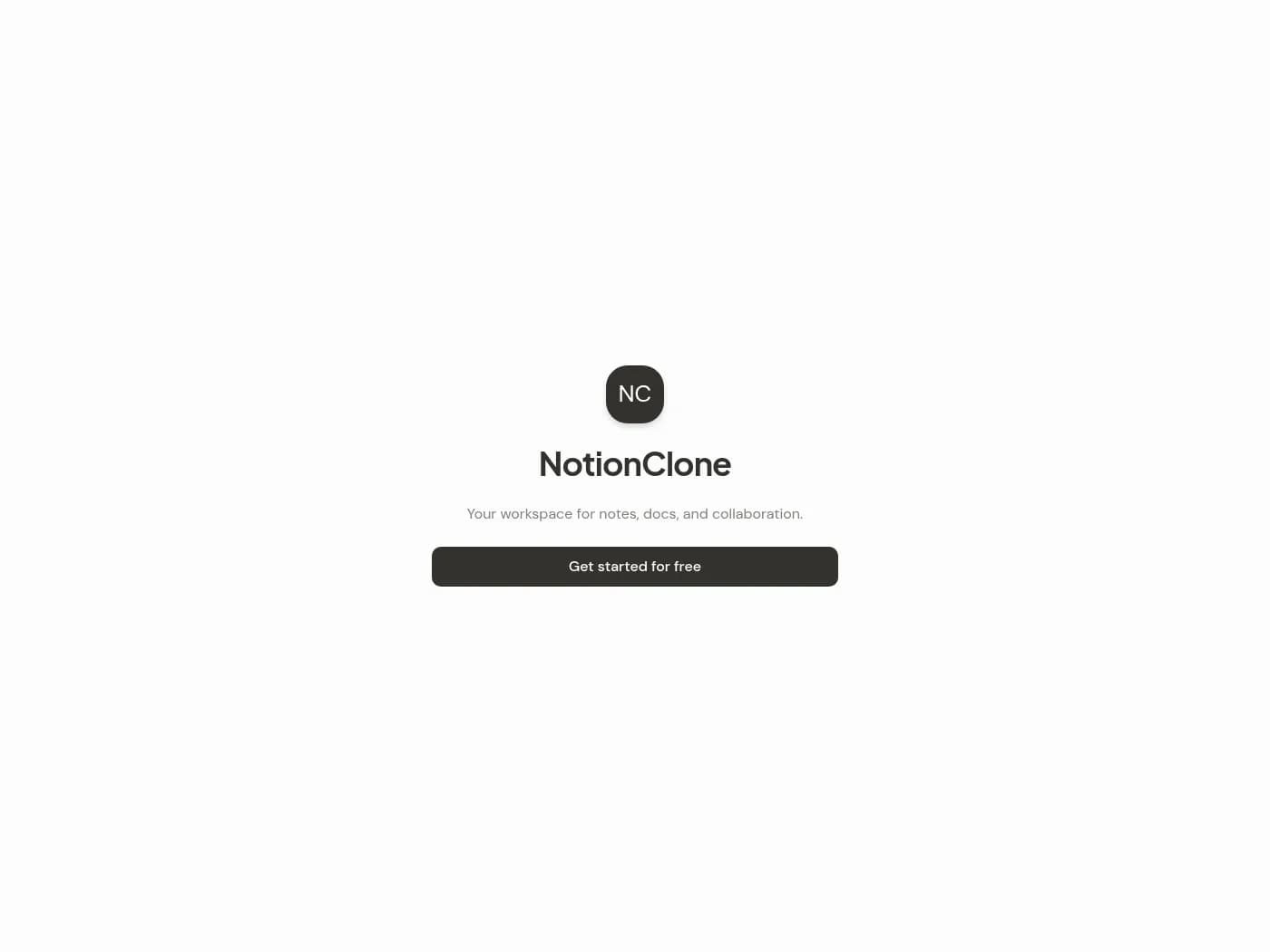 NotionClone Space