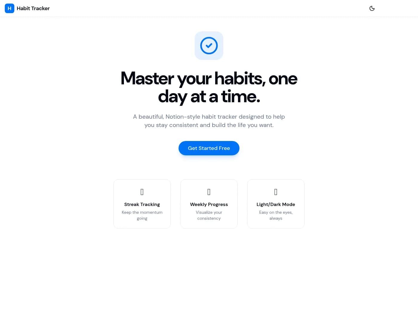 Notion Habit Tracker