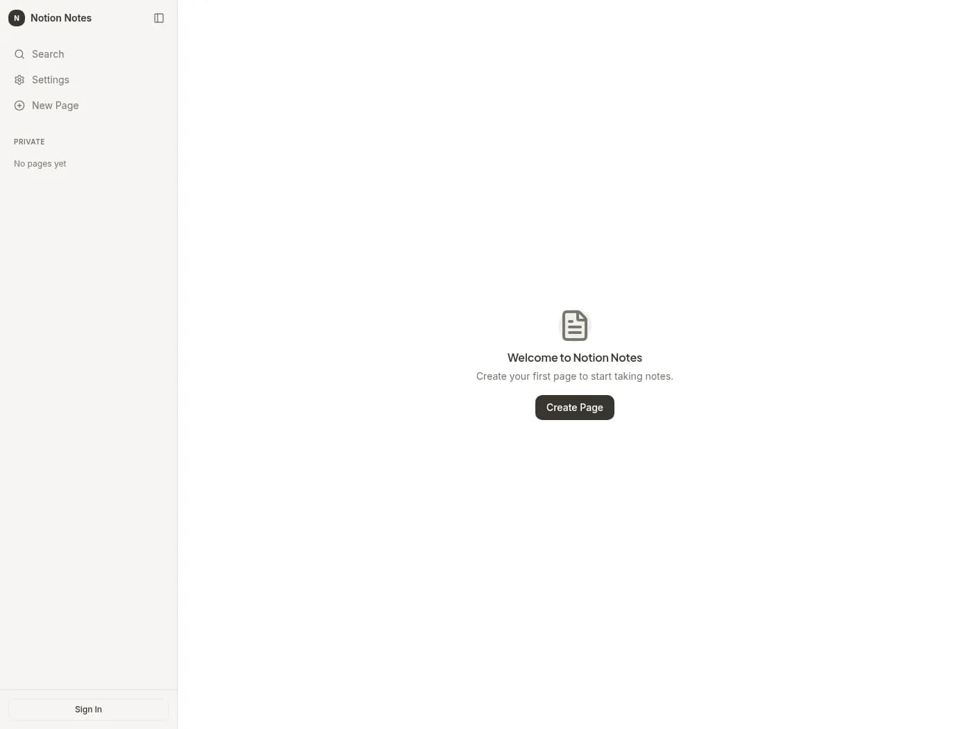 Notion Style Notes