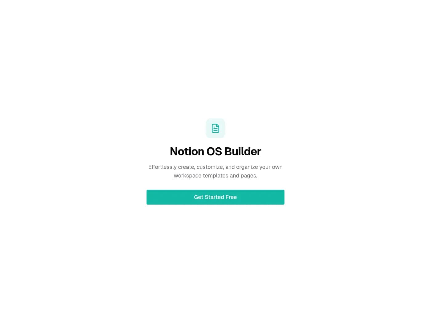 Notion OS Builder