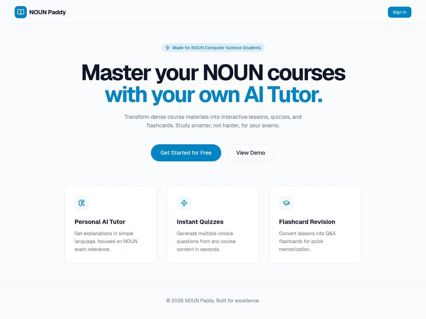 NOUN Paddy AI Tutor