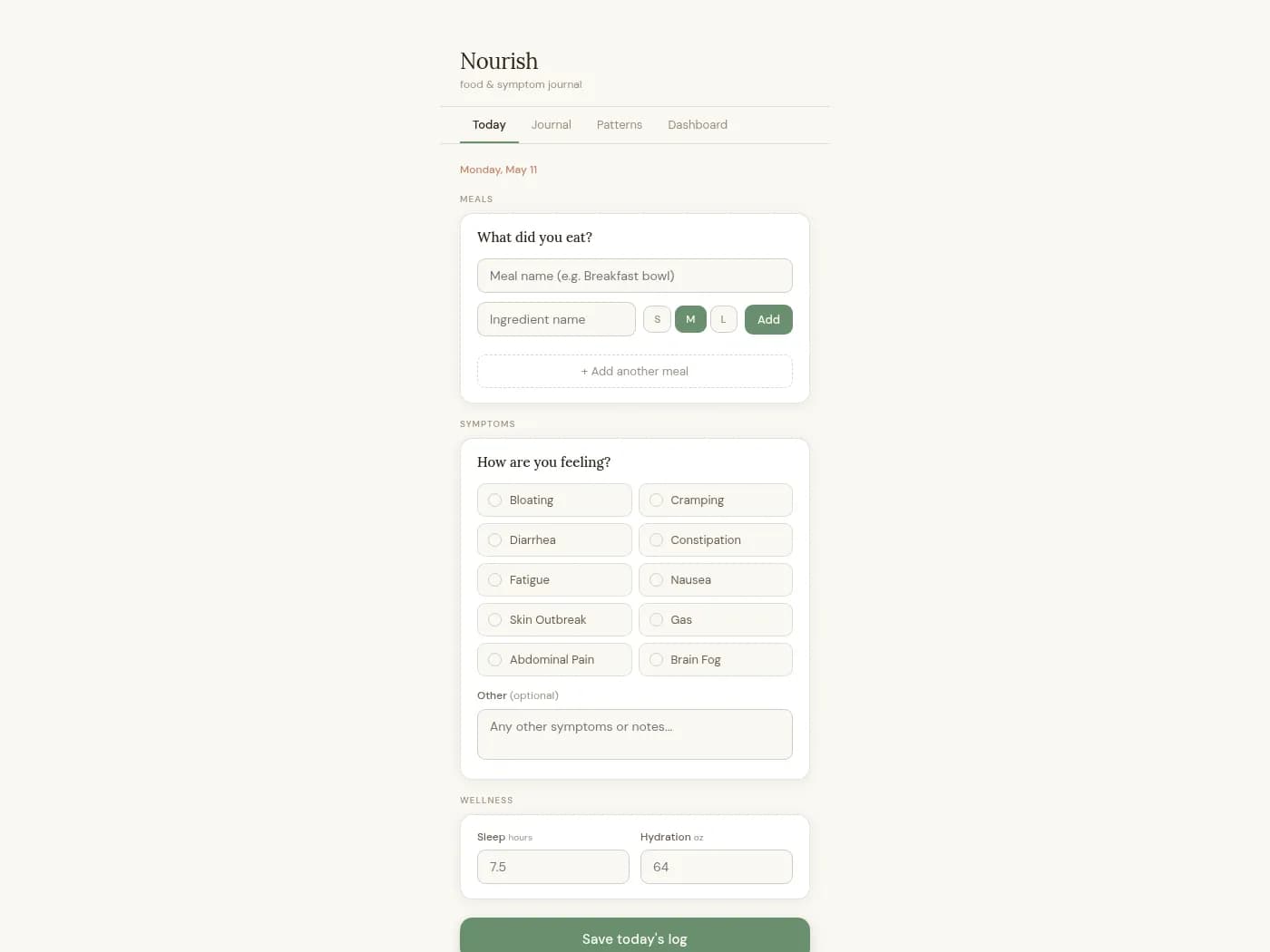 Nourish Journal