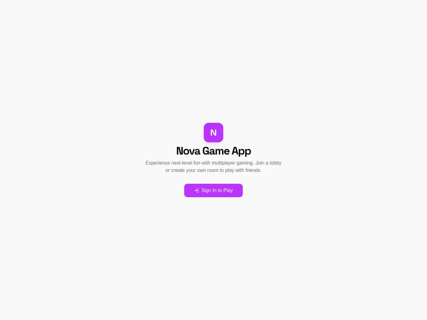Nova Game App