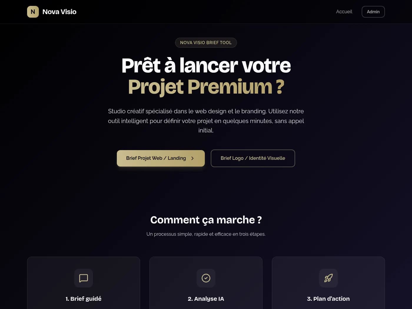 Nova Visio Brief Tool