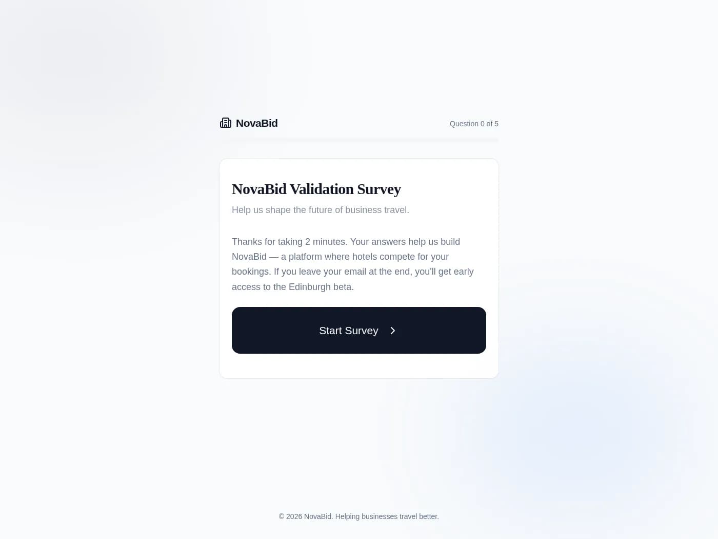 NovaBid Validation Survey