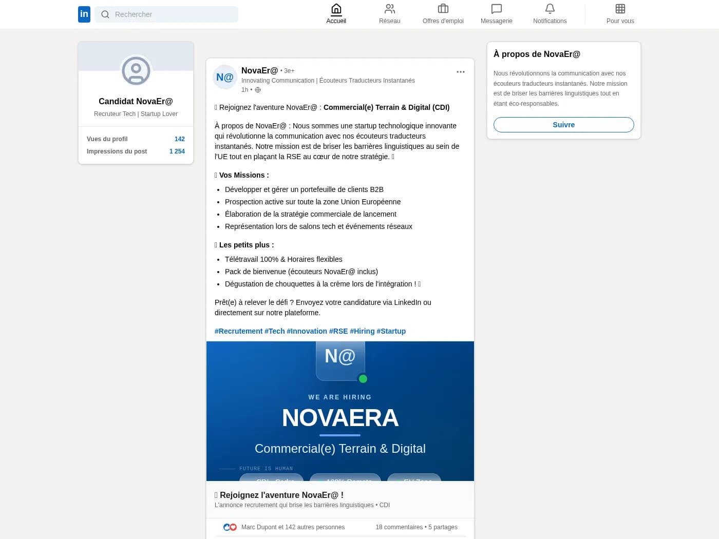 NovaEra Job Post Image