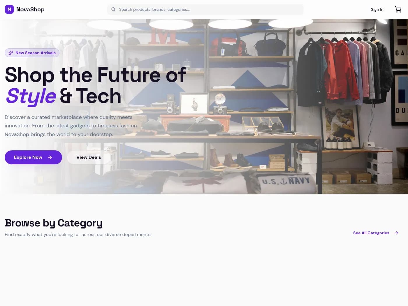 NovaShop Marketplace