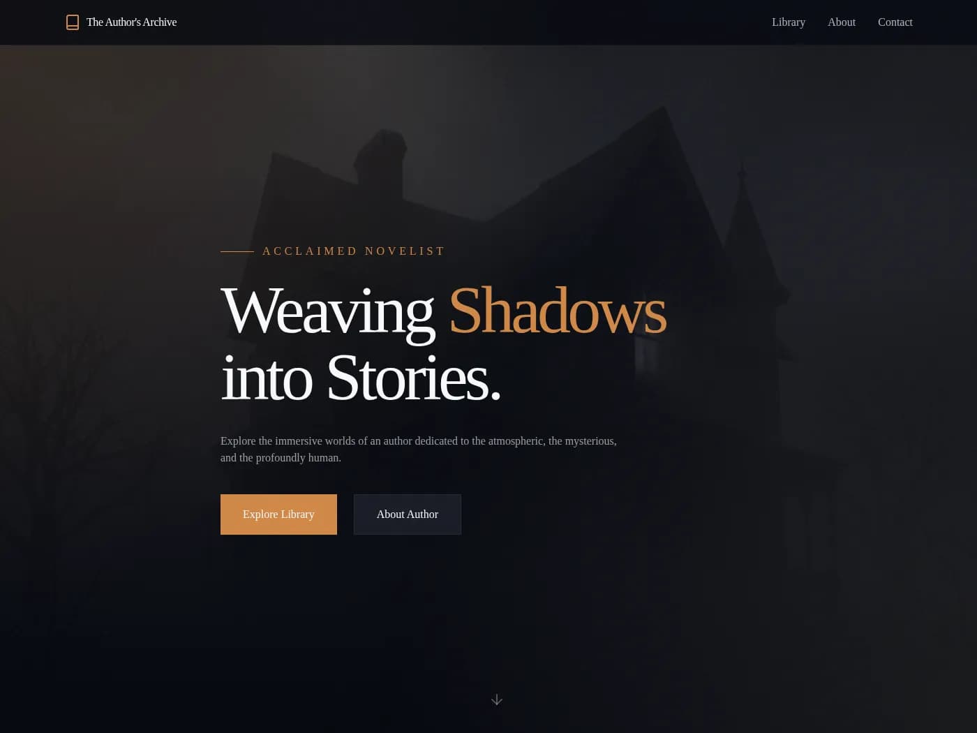 Novelist Portfolio Site