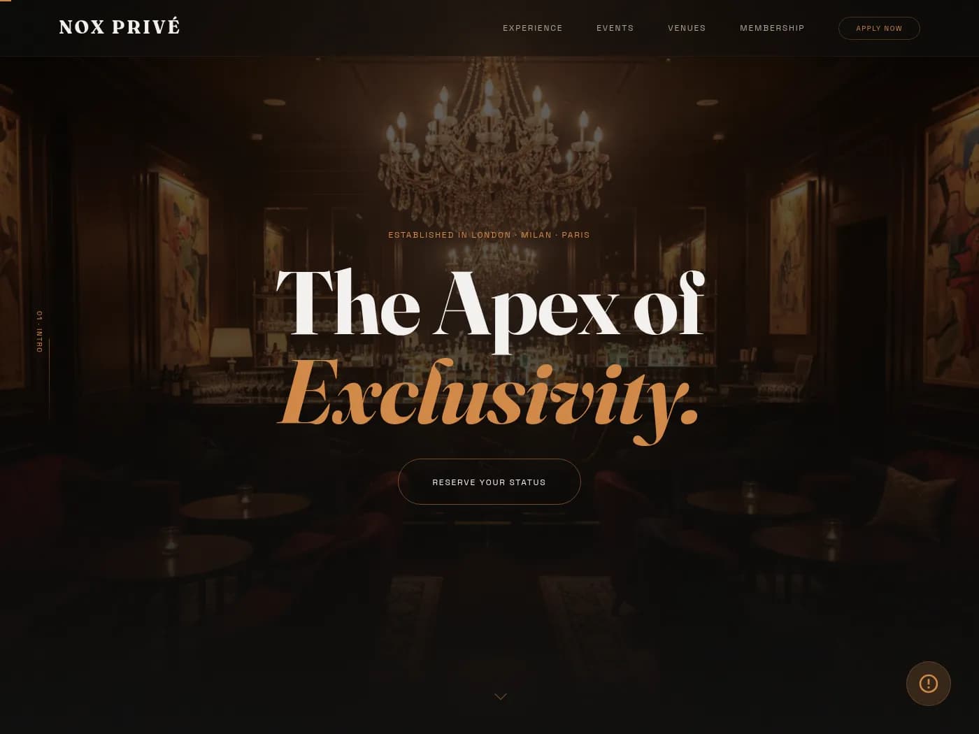 NOX PRIVÉ Landing Page