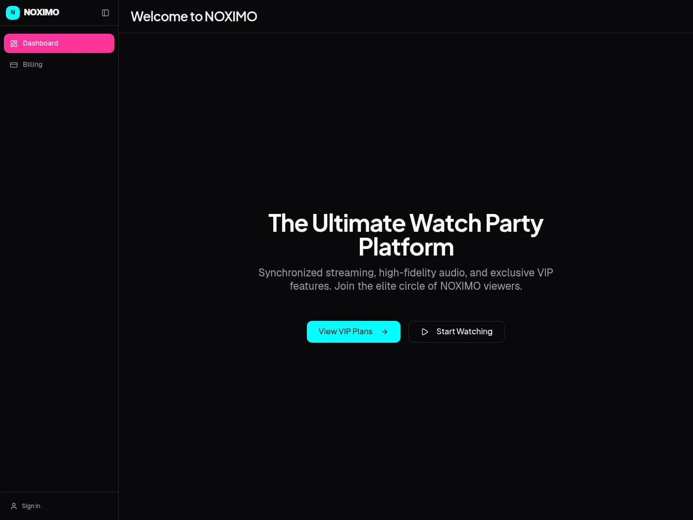 NOXIMO VIP Billing