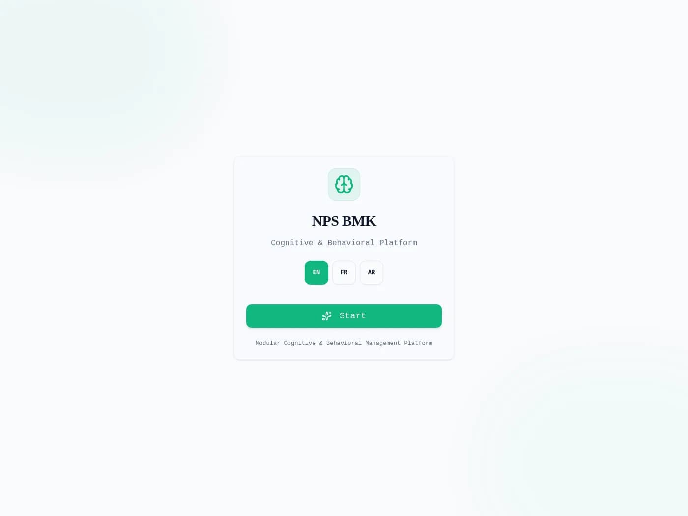 NPS BMK Cognitive Platform