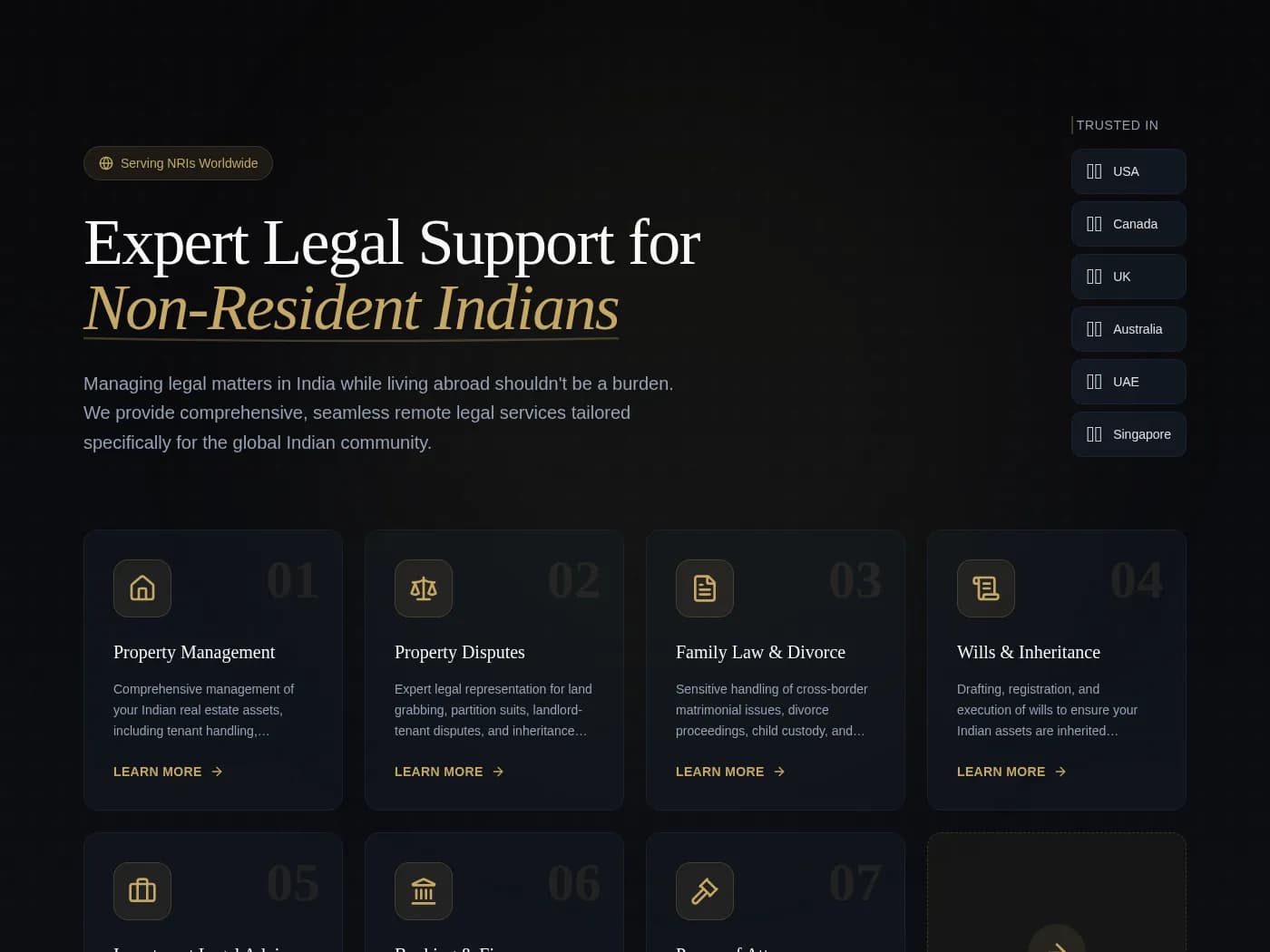 NRI Law Firm Portal