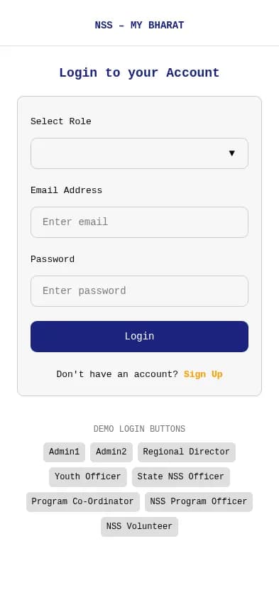 NSS My Bharat Mobile App