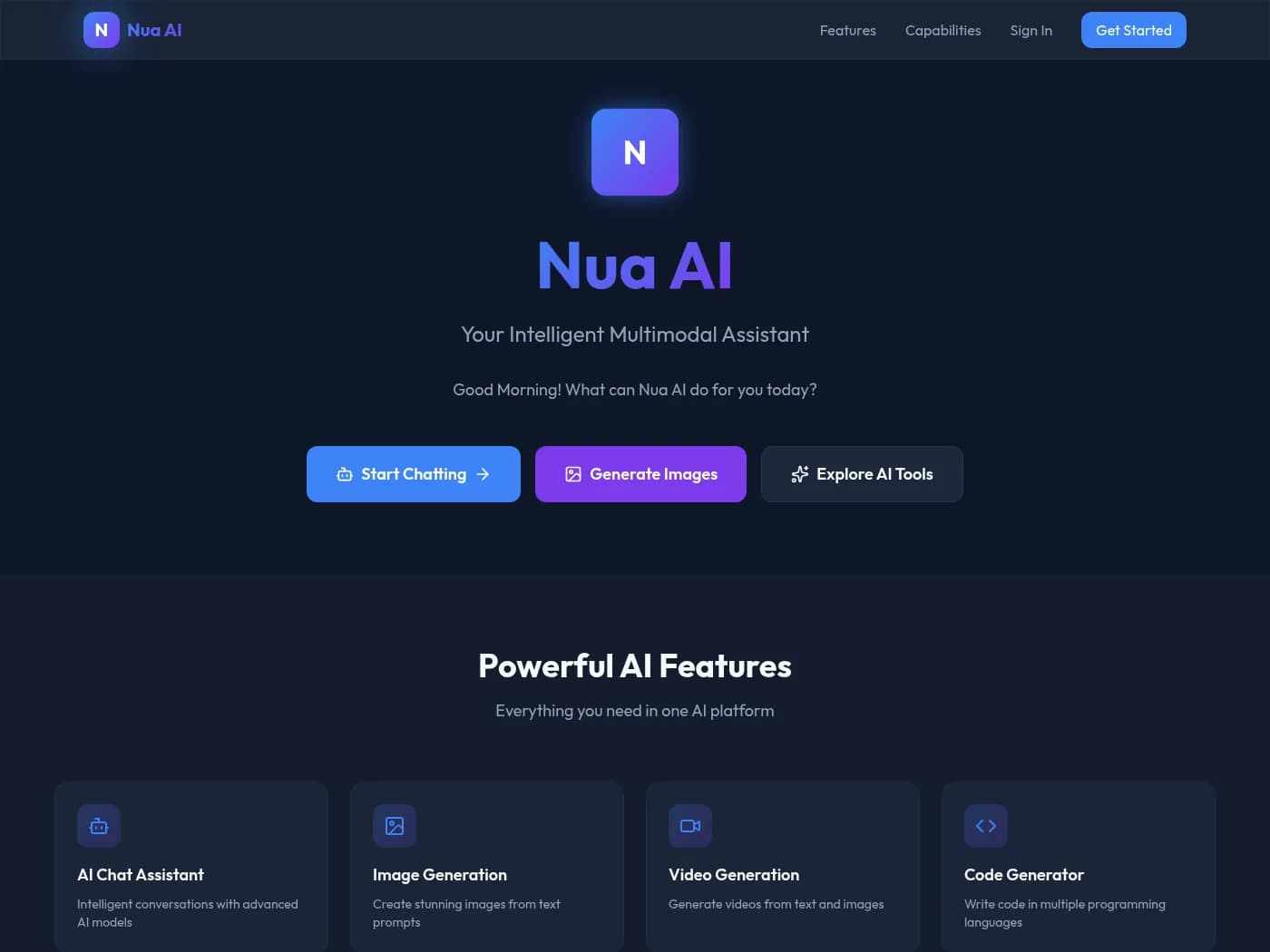 Nua AI Multimodal Suite