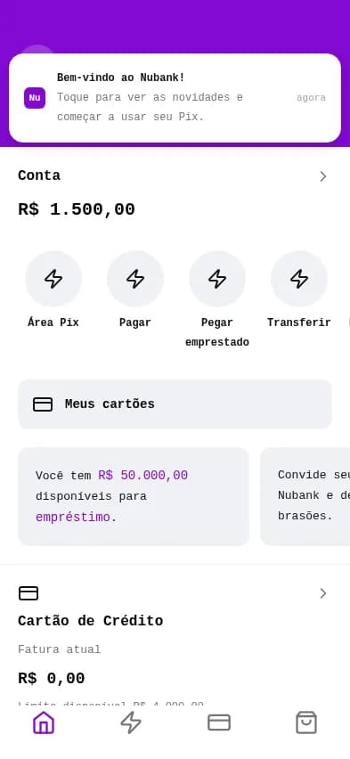 Nubank Pix Simulator