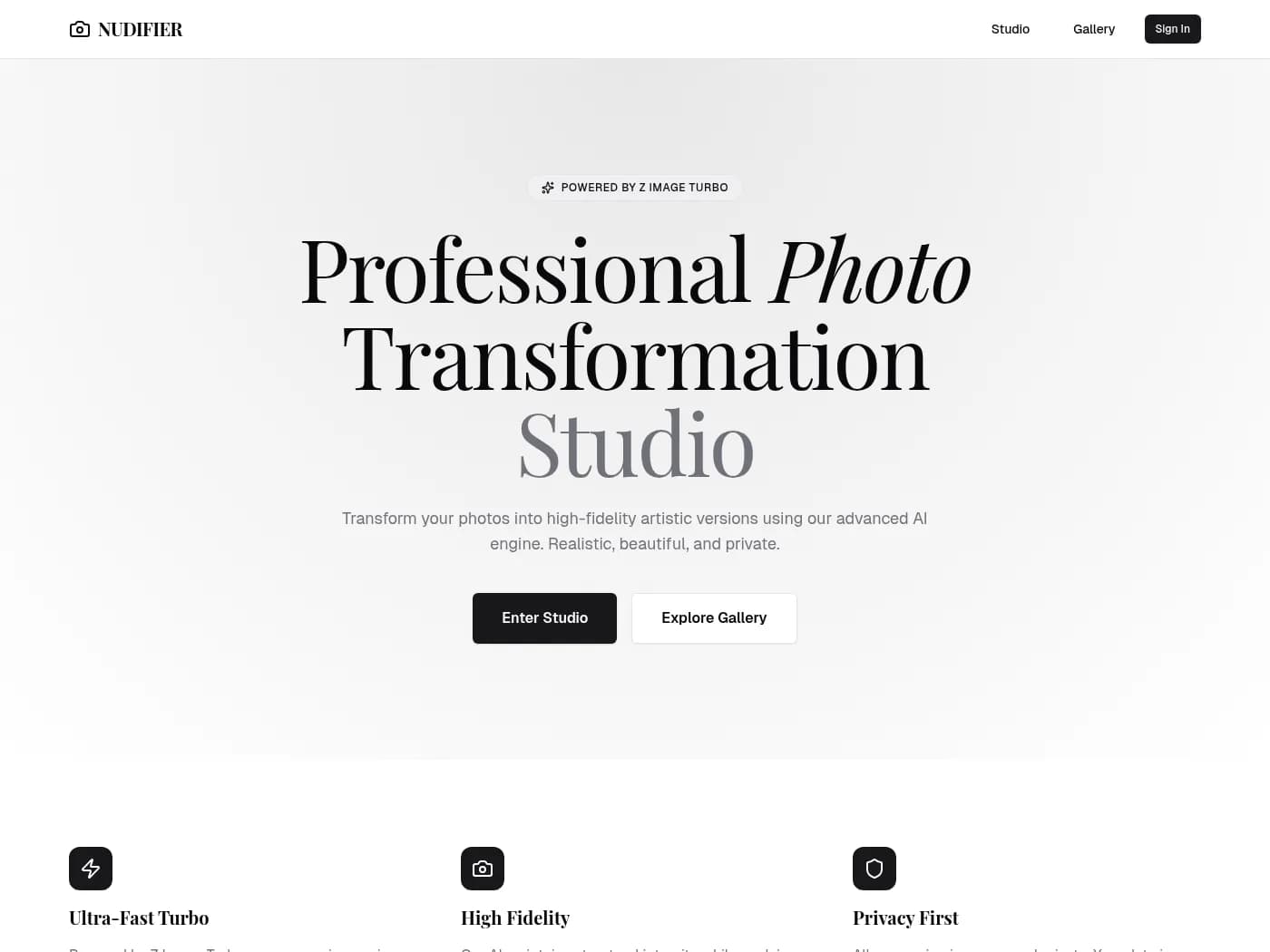 Nudifier Photo Studio