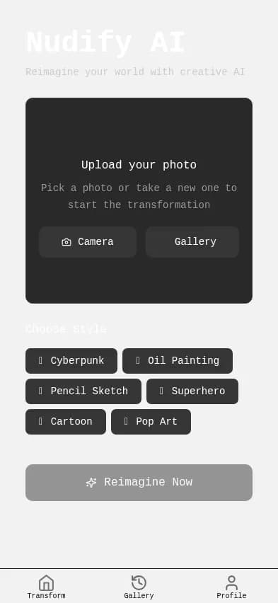 Nudify AI Image Reimagine