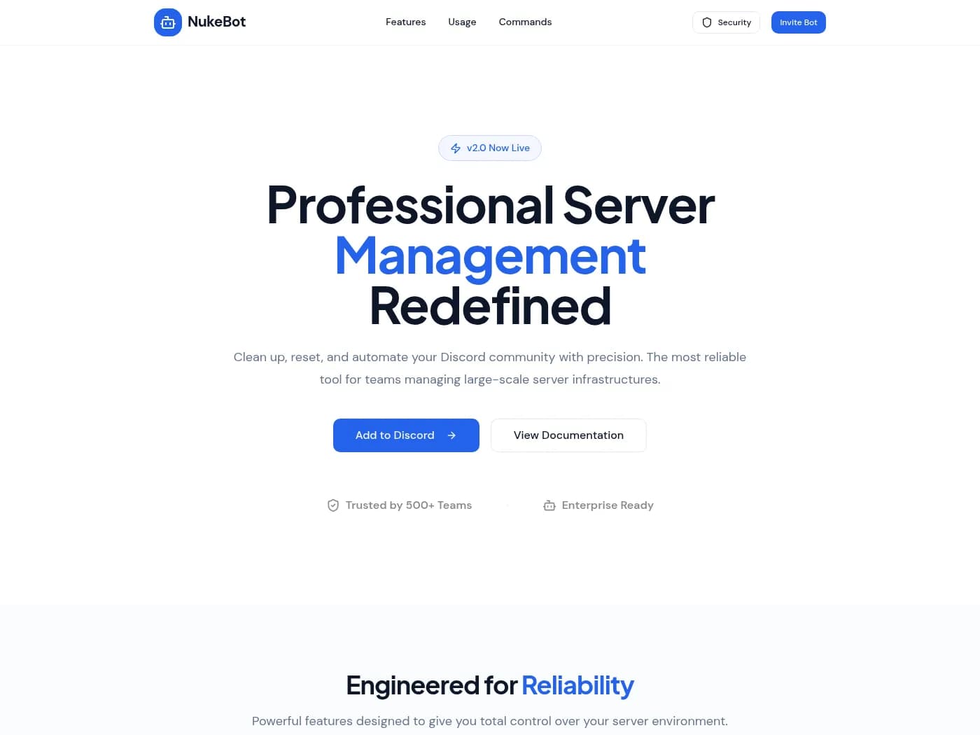 NukeBot Web Showcase