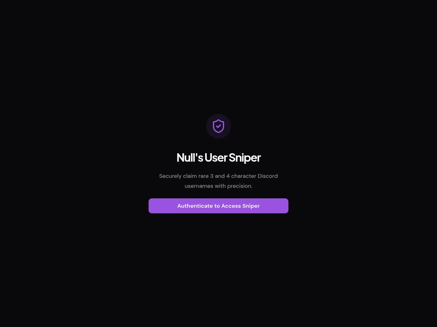 Null's User Sniper