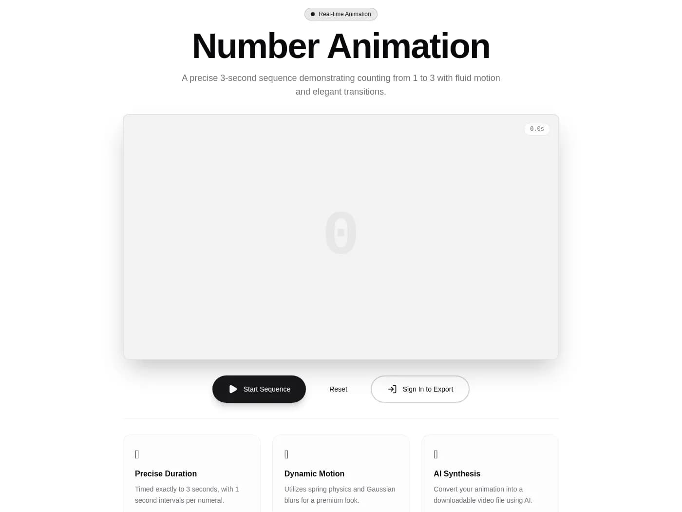 Number Animation Video