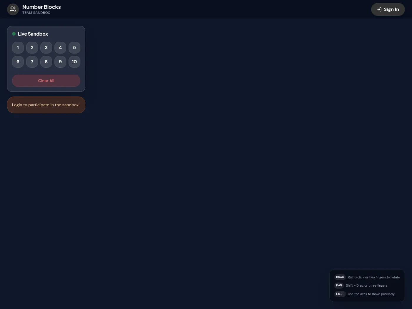 Number Blocks Sandbox