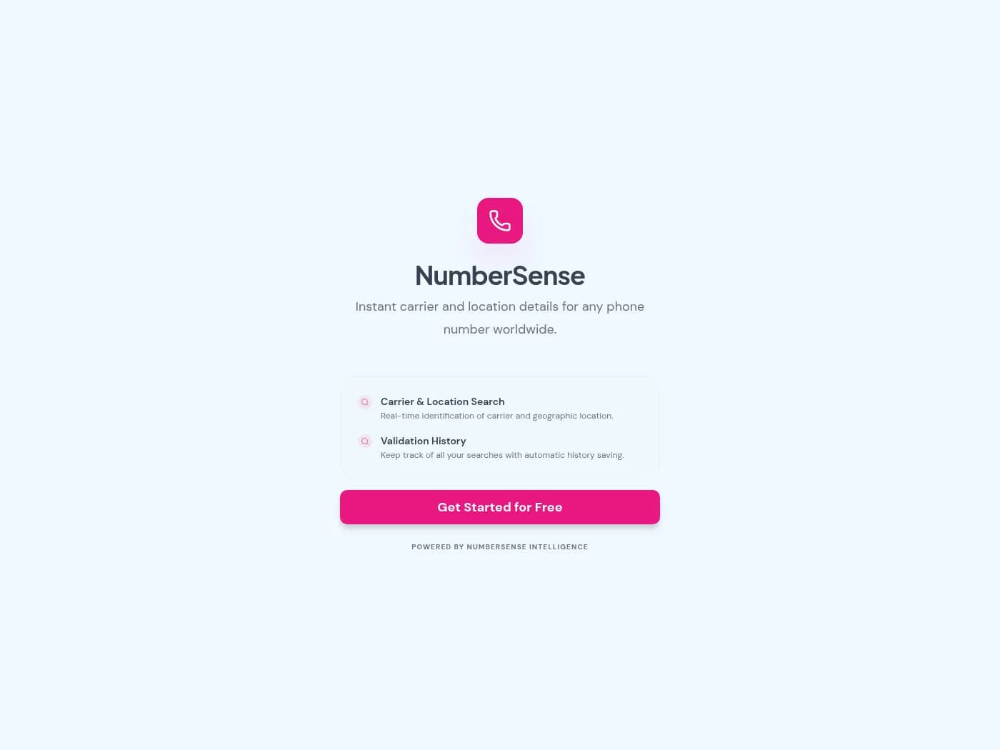 Number Lookup Tool
