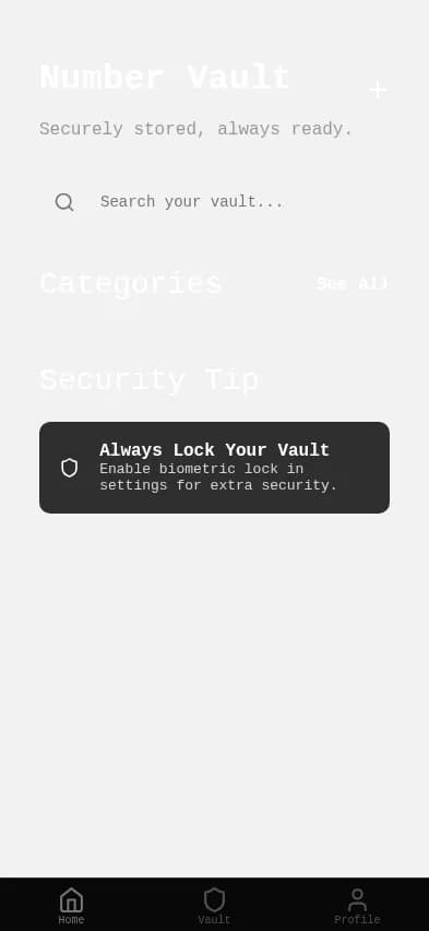 Number Vault