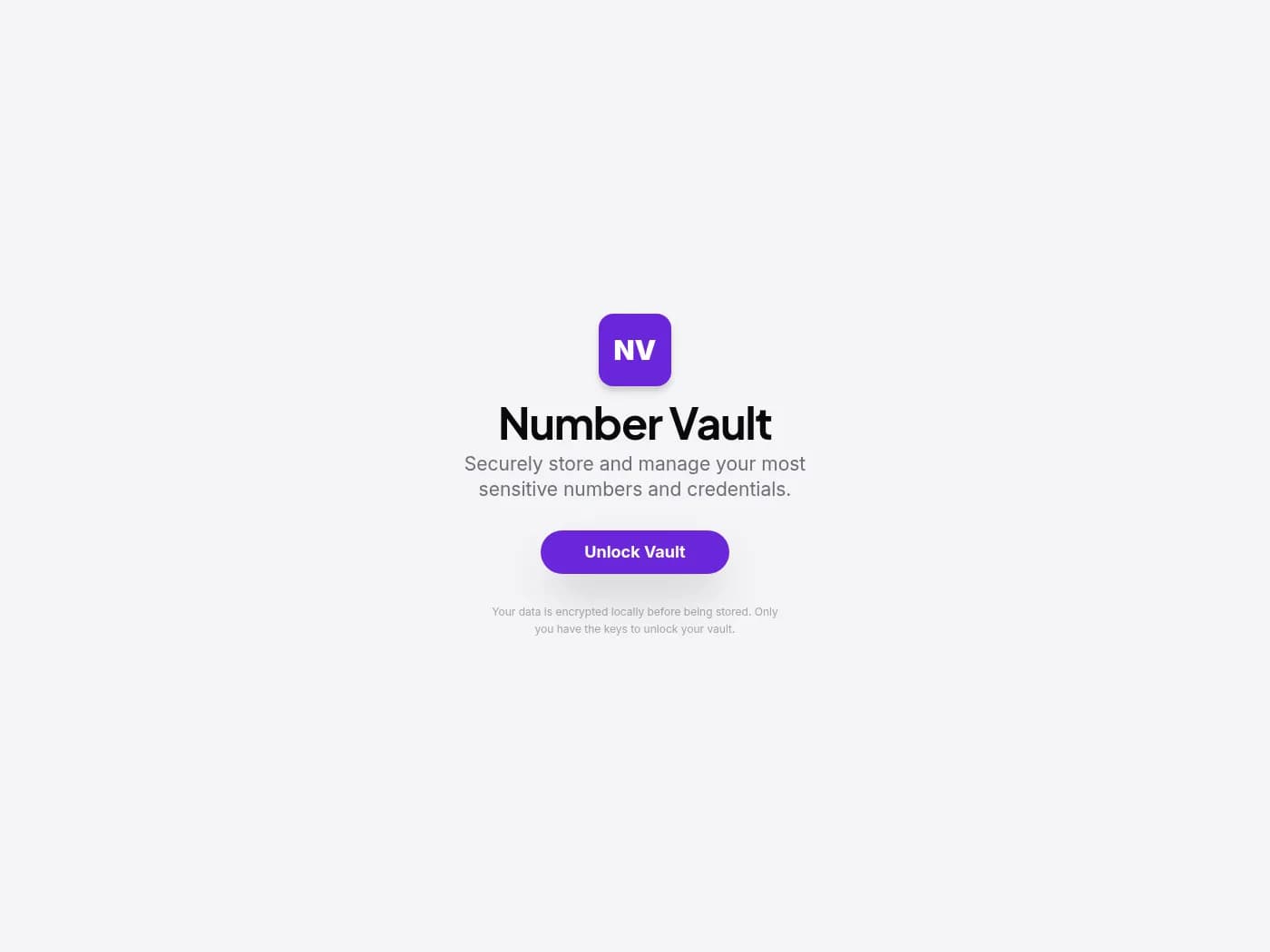 Number Vault
