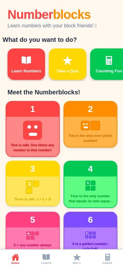 Numberblocks Fun App