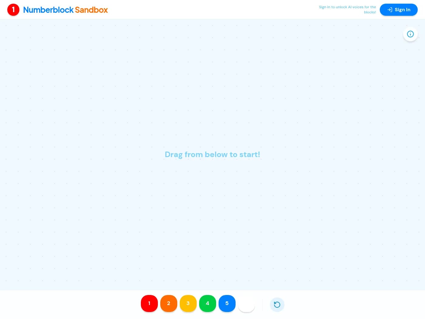 Numberblock Sandbox
