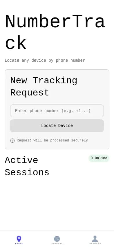 NumberTrack Mobile