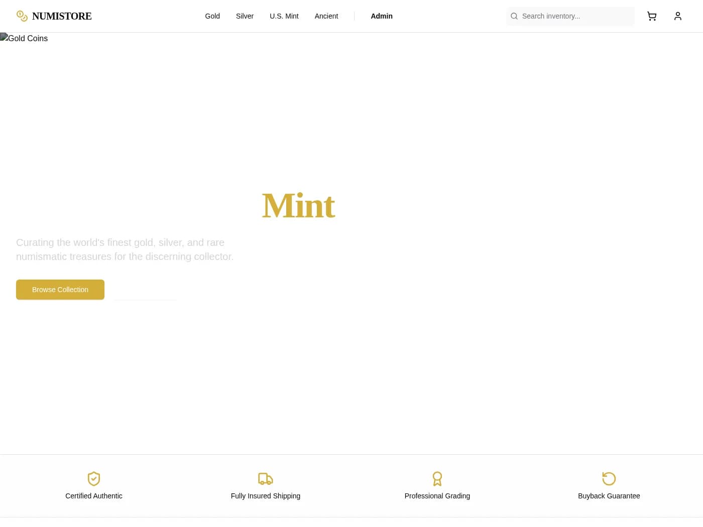 NumiStore Premium Coins