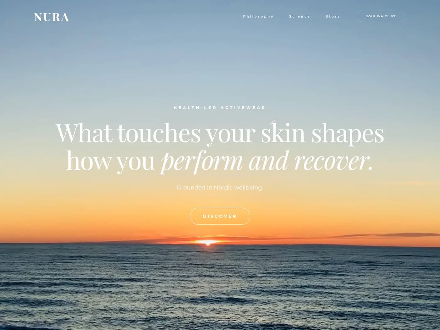 NURA Landing Page