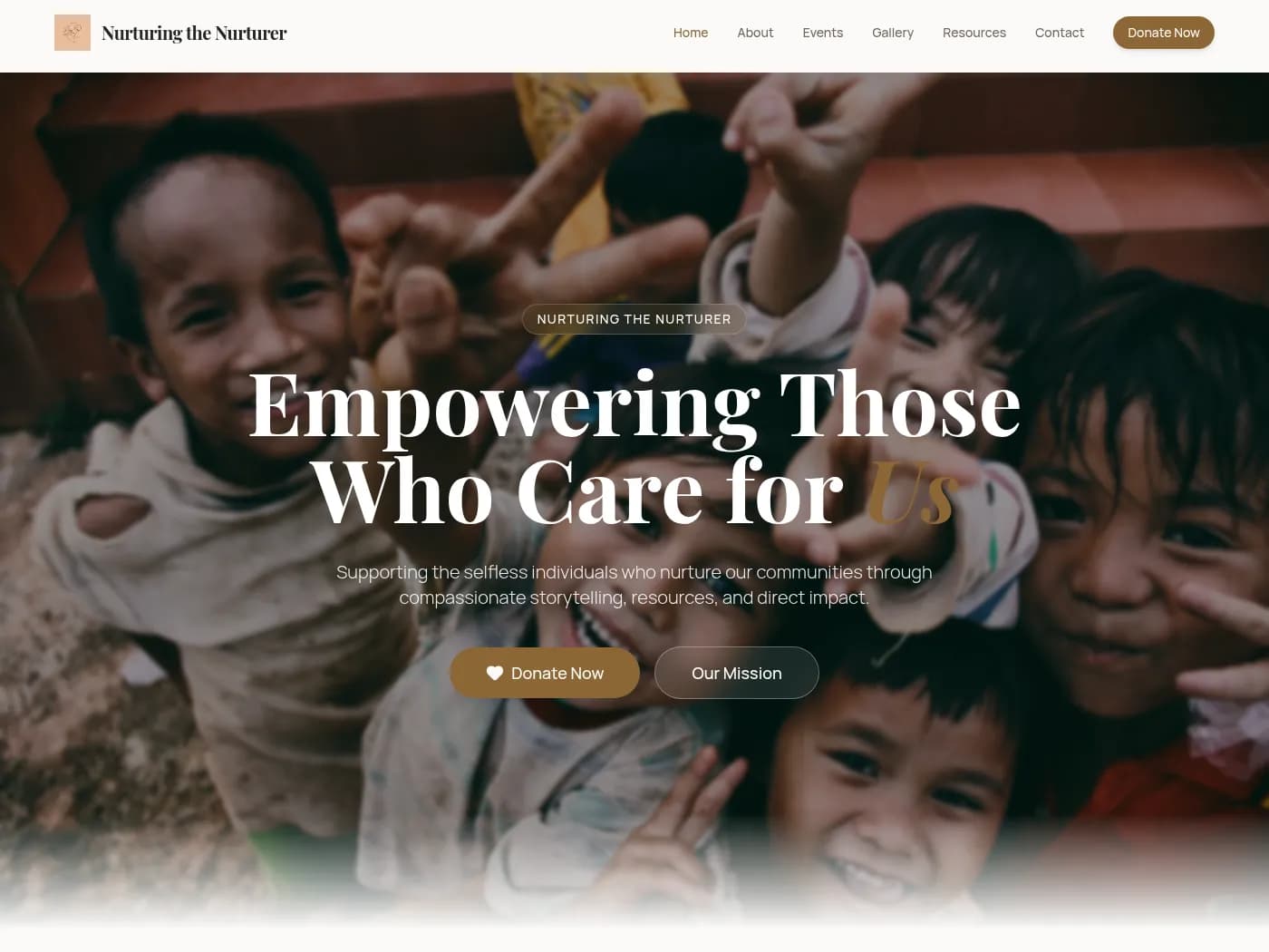 Nurturing the Nurturer Site