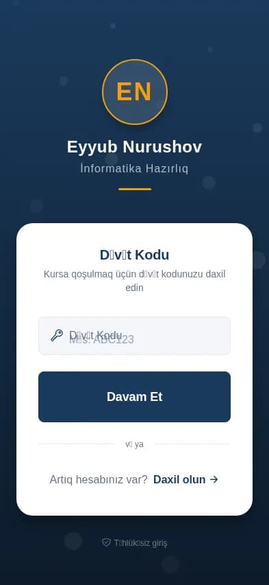 Eyyub Nurushov Prep App