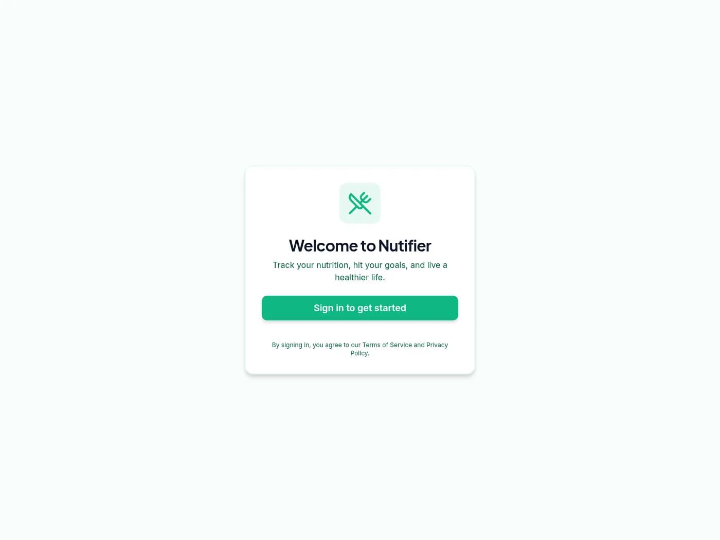 Nutifier App