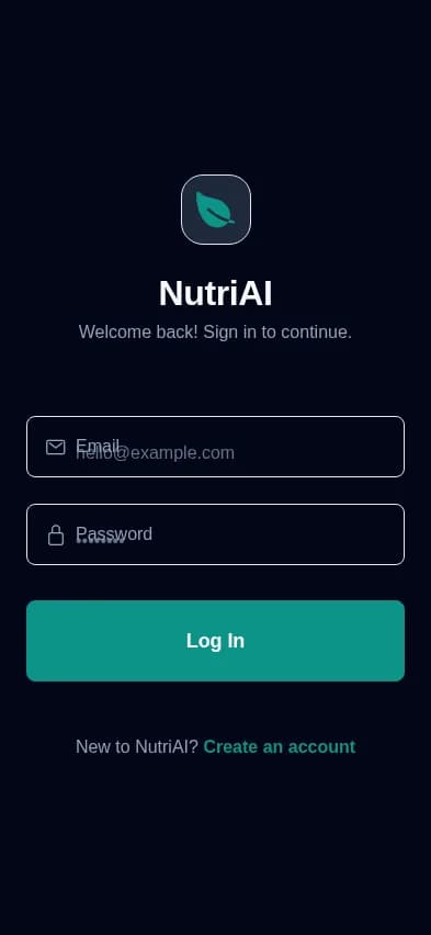 NutriAI Tracker