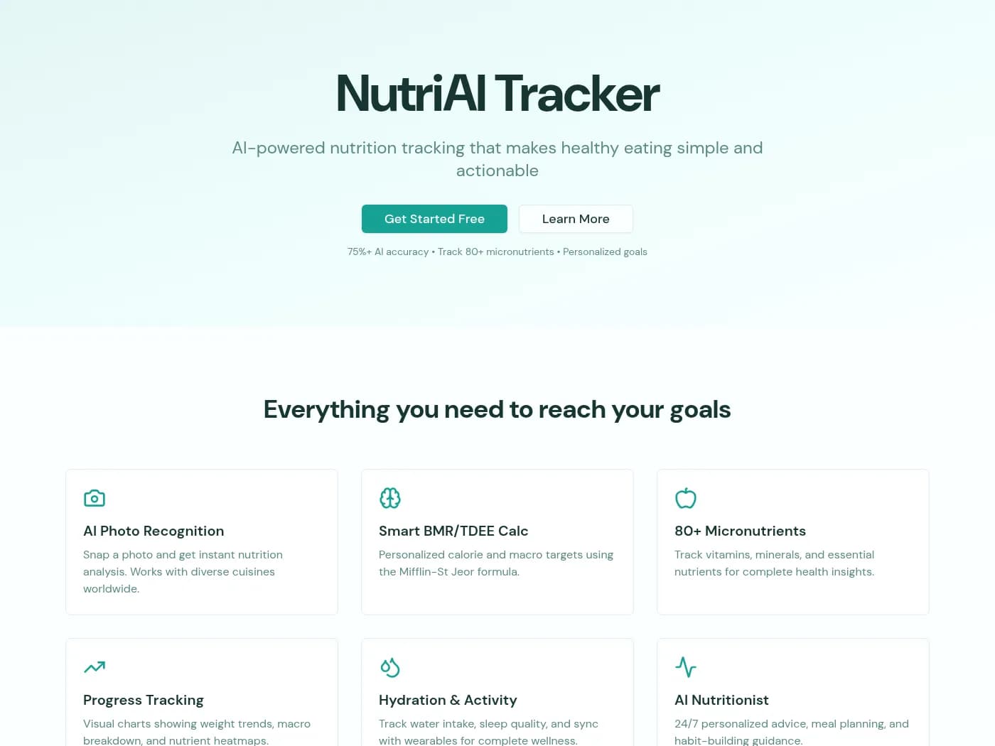 NutriAI Tracker