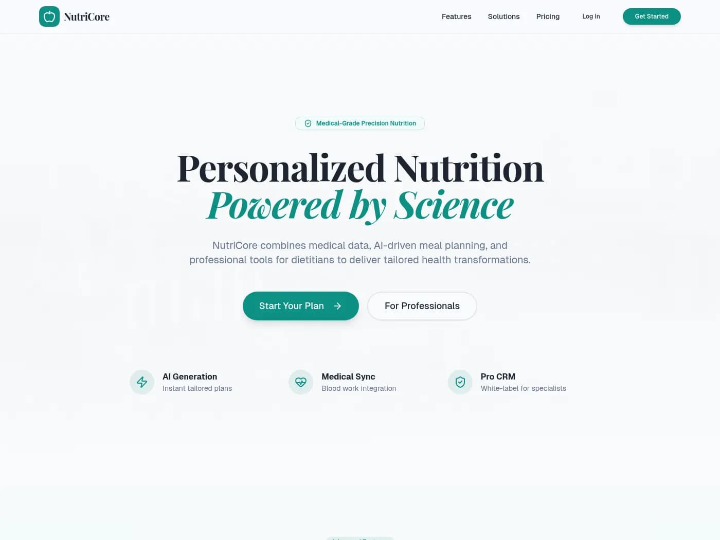 NutriCore Platform