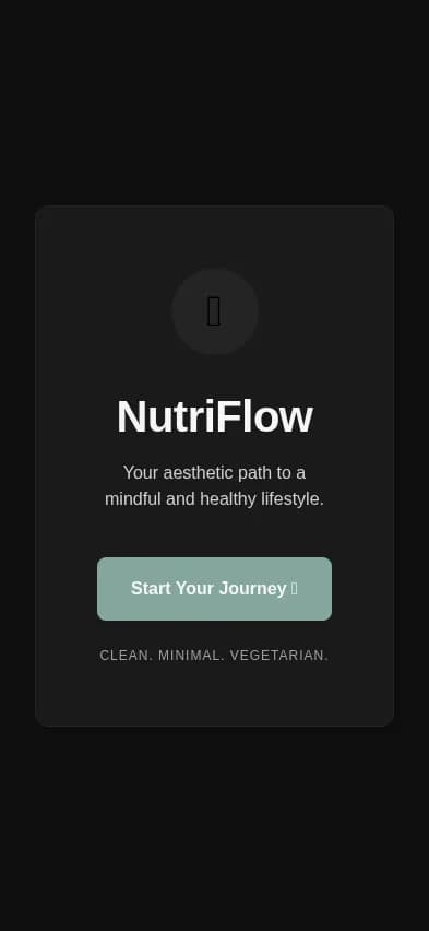 NutriFlow Wellness App