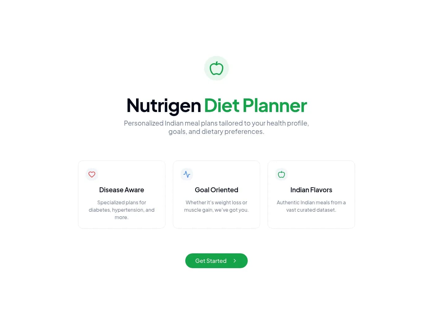 Nutrigen Diet Planner