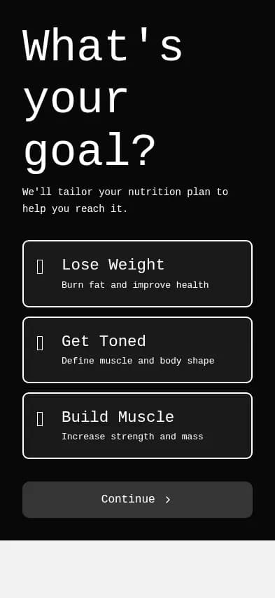 NutriGoal Guide