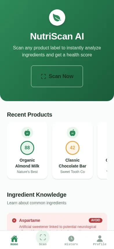 NutriScan AI