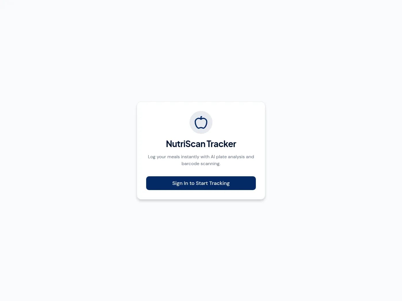 NutriScan Tracker