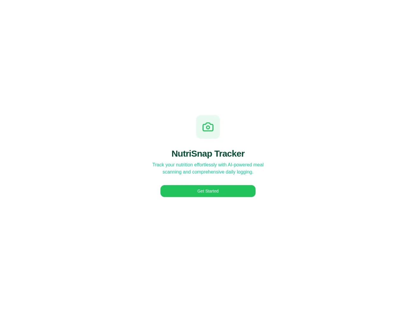 NutriSnap Tracker