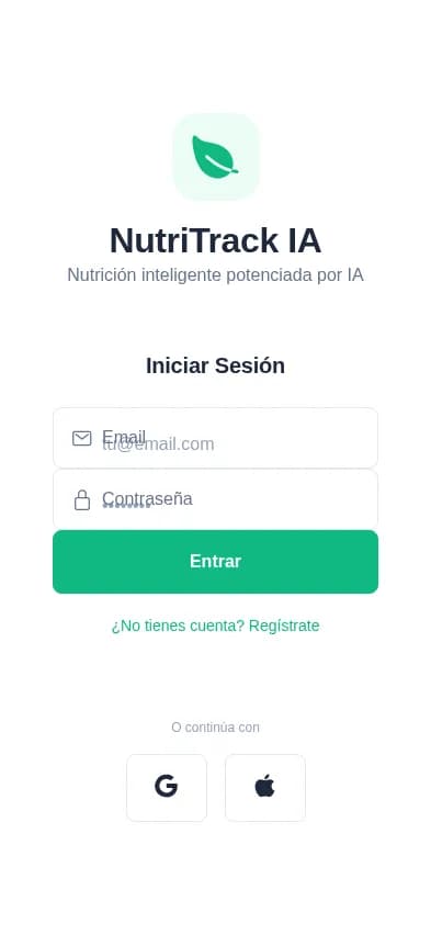 NutriTrack Móvil