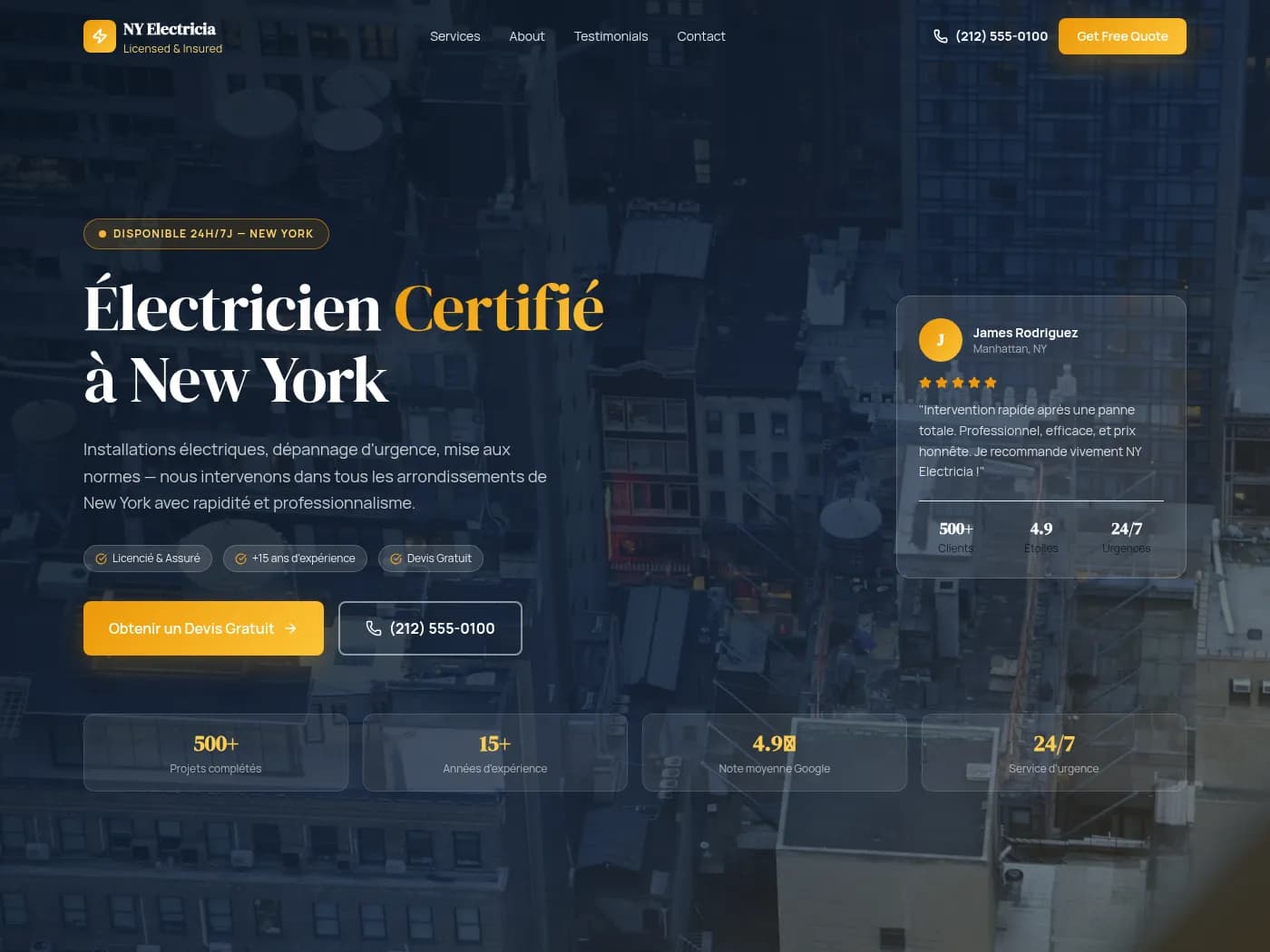 NY Electrician Website