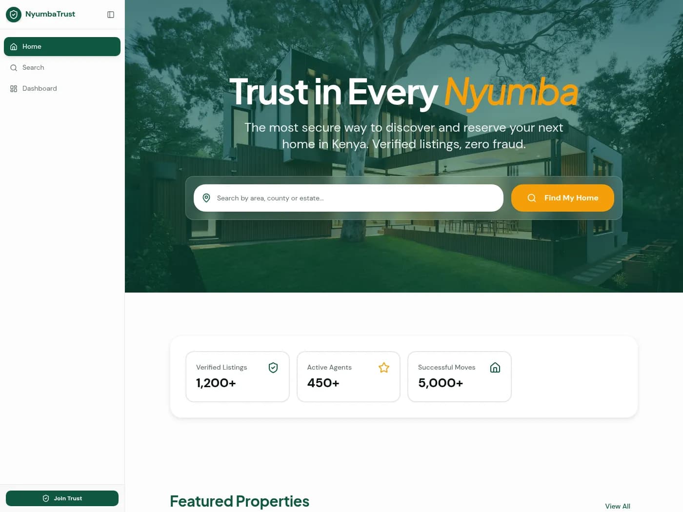 NyumbaTrust Marketplace